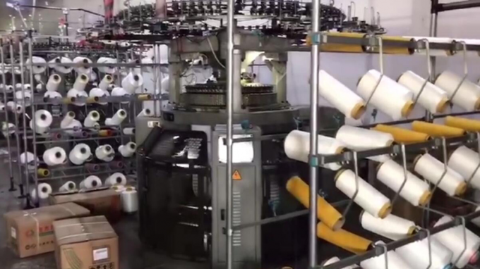 China Shaoxing Zhenlei Textile Co., Ltd. factory production line